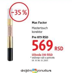 Max Factor Mastertouch korektor, Max Factor