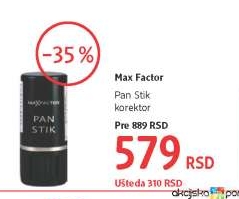 Max Factor Pan Stik korektor, Max Factor