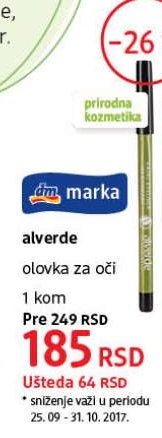 Alverde olovka za oči, Alverde