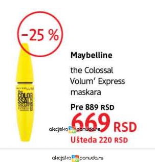 Maybelline maskara, Maybelline