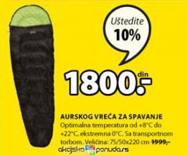 Vreća za spavanje Aurskog,