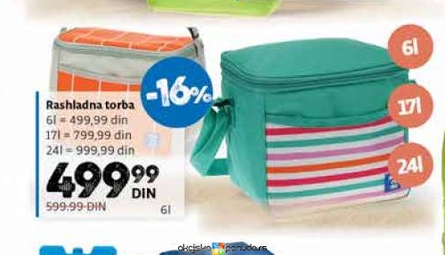 Piknik rashladna torba, 6l,