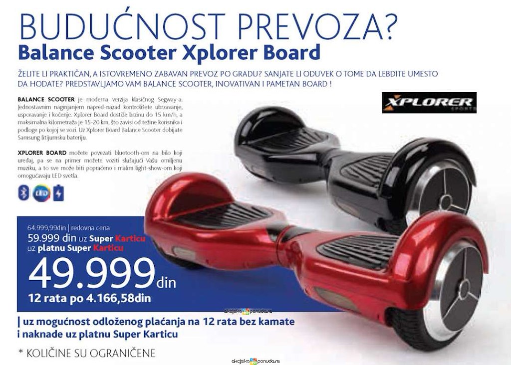 Balance Scooter Xplorer Board, Xplorer