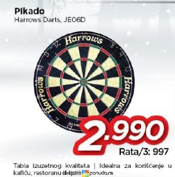 Pikado Harrows Darts JE06D, Harrows Darts