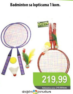 Set za badminton sa lopticom,