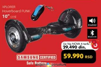 Hoverboard Xplorer Funk, 10 in, Xplorer