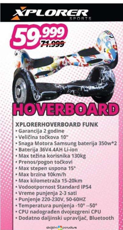 Hoverboard Xplorer, Xplorer