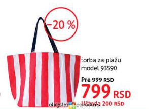 Torba za plažu model 93590,