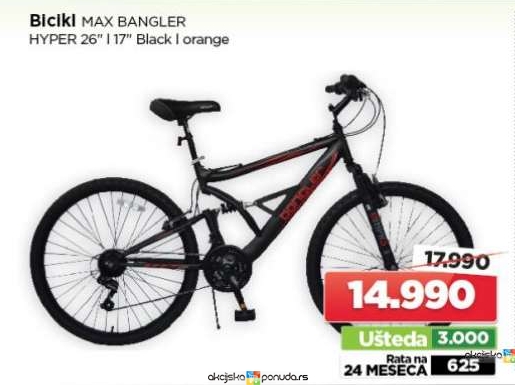 Bicikl MAX Bangler Hyper, Max