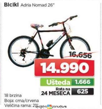 Bicikl Adria Nomad, 26in, Adria