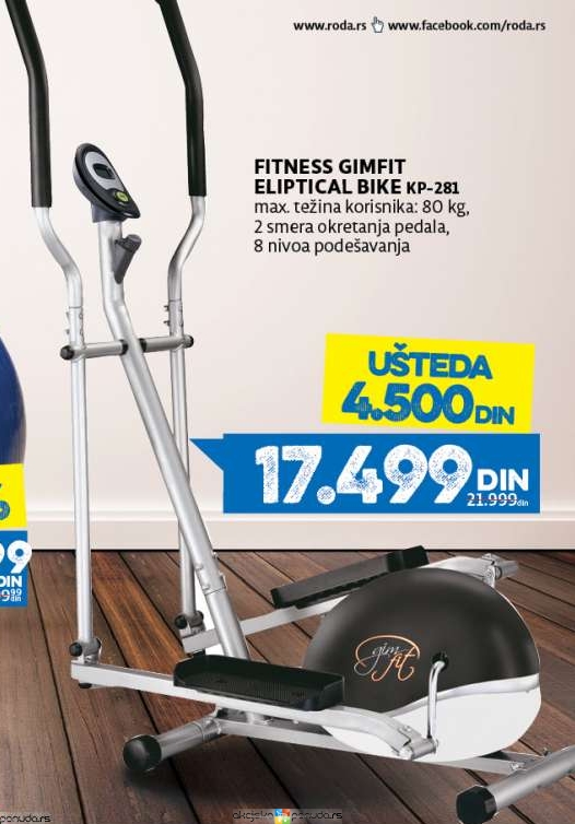 Eliptični trenažeri Gimfit KP-281, Gimfit