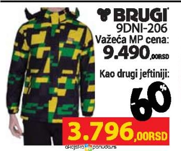 Muška skijaška jakna Brugi 9DNI-206, Brugi