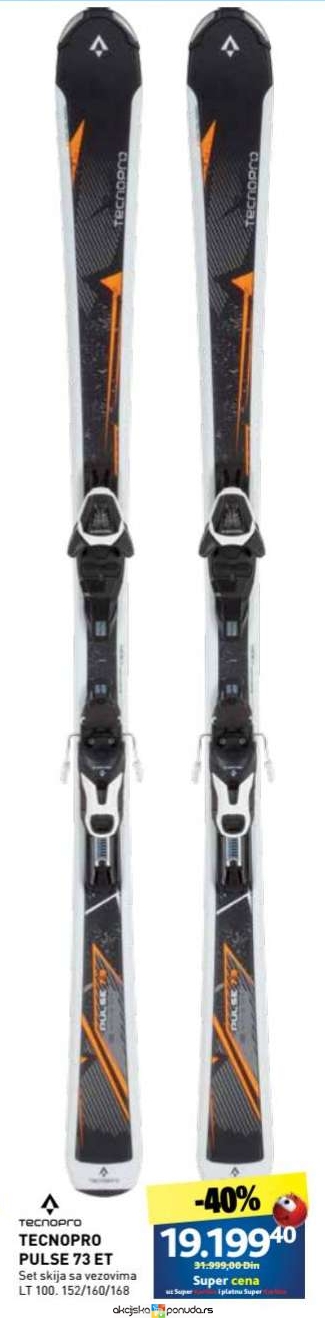 Skije sa vezovima TecnoPro Pulse 73ET, Tecnopro