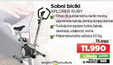 Sobni bicikl trenažer Xplorer Ruby, Xplorer