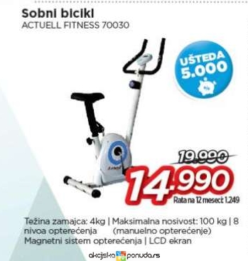 Actuell Fitness 70030 sobni bicikl trenažer, Actuell