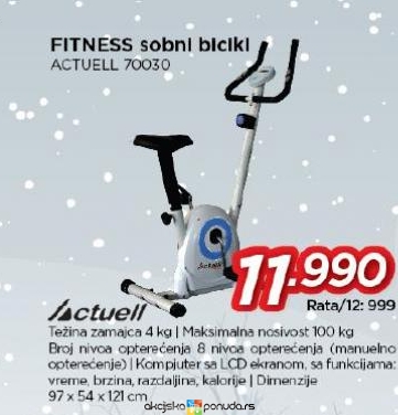 Sobni bicikl trenažer Actuell 70030q, Actuell