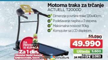 Motorna traka za trčanje Actuell T2000D, Actuell