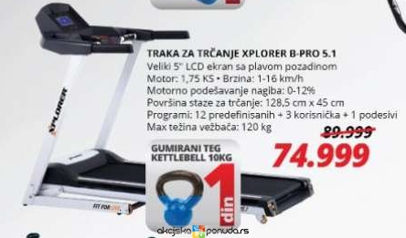 Traka za trčanje Xplorer B-PRO 5.1, Xplorer