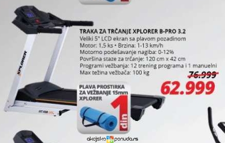 Traka za trčanje Xplorer B-PRO 3.2, Xplorer