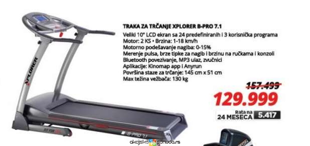 Traka za trčanje Xplorer B-PRO 7.1, Xplorer