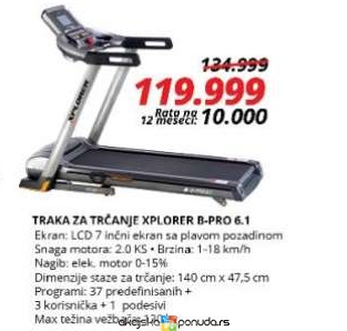 Traka za trčanje Xplorer B-Pro 8.1, Xplorer