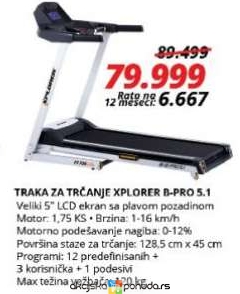 Traka za trčanje Xplorer B-Pro 5.1, Xplorer