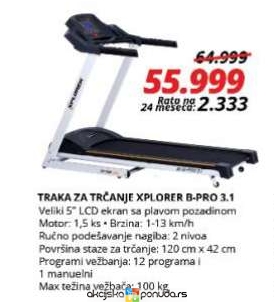 Traka za trčanje Xplorer B-Pro 3.1, Xplorer