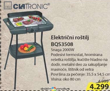 Električni roštilj Clatronic BQS3508, Clatronic