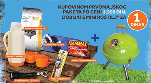 Roštilj prvomajski set,