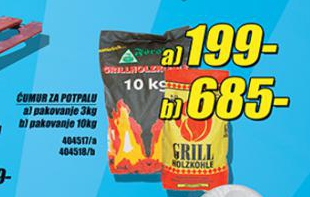 Ćumur za potpalu 3kg,