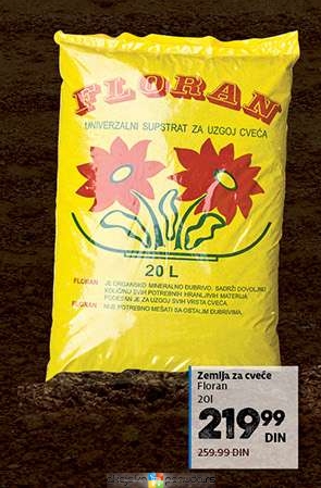 Zemlja za cveće Floran, 20l, Floran