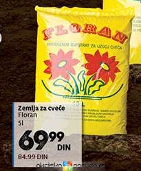 Zemlja za cveće Floran, 5l, Floran