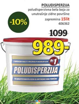 Poludisperzija, 15l, Građevina