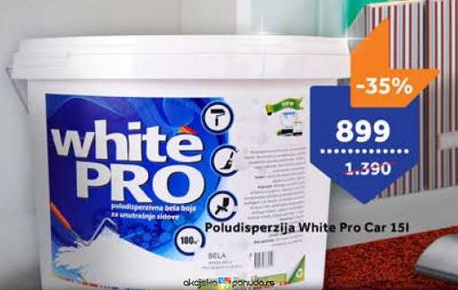 Poludisperzija White Pro, 15l, Građevina