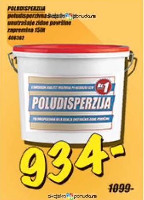 Poludisperzija 15l,