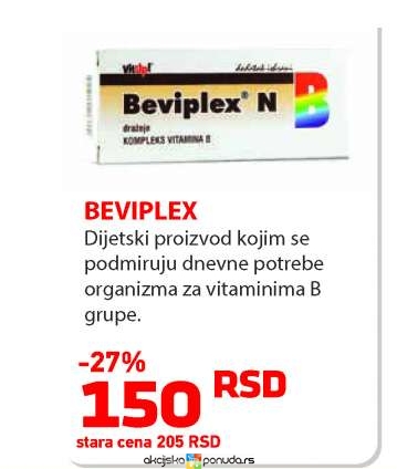 Beviplex N VitUp vitamin B grupe, Galenika