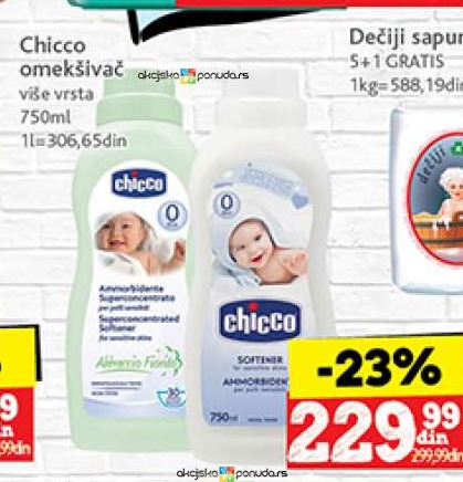 Chicco omekšivač za veš, 750ml, Chicco