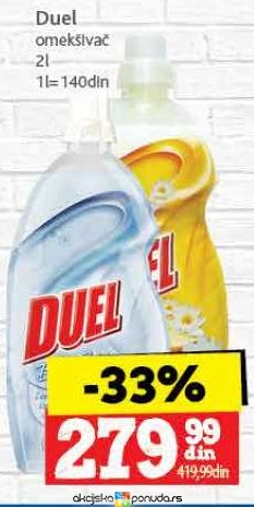 Duel omekšivač za veš, 2l, Duel