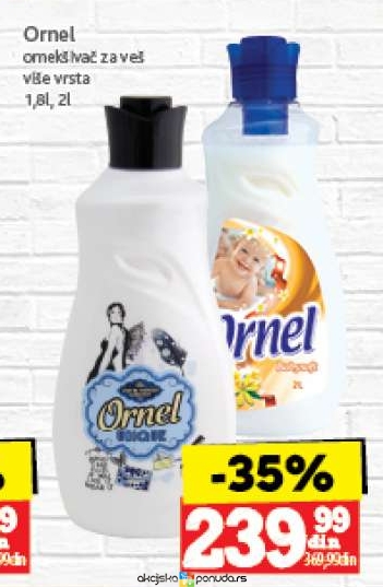 Ornel omekšivaš za veš, 2l, Ornel