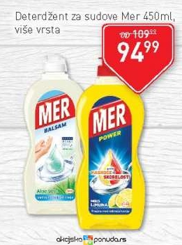 Mer deterdžent za sudove, 450ml, Mer