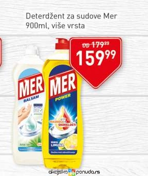 Mer deterdžent za suđe, 900ml, Mer