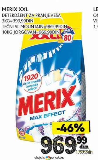 Merix deterdžent za veš, 10kg, Merix