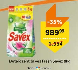 Savex deterdžent za veš, 8kg, Savex