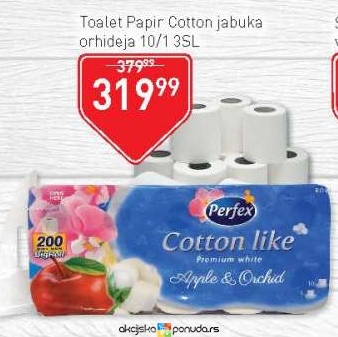 Perfex Cotton like toalet papir, 10/1, Perfex