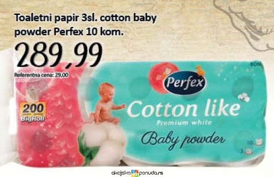 Perfex Cotton like toalet papir, 10/1, Perfex