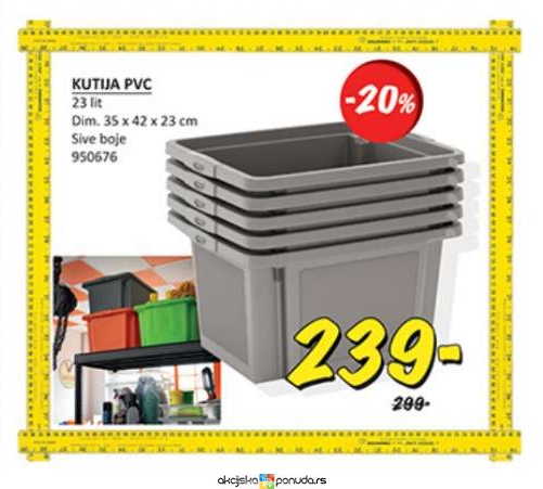 PVC kutija, 23l,