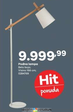 Podna lampa, visina 166 cm, HomeCenter