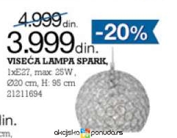 Viseća lampa Spark, Emmezeta