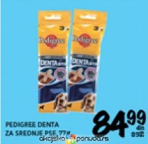 Pedigree Denta Stix za srednje pse, Pedigree