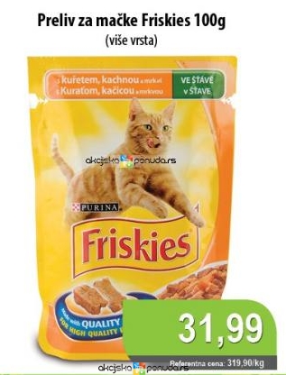 Preliv za mačke 100 g Friskies, Friskies